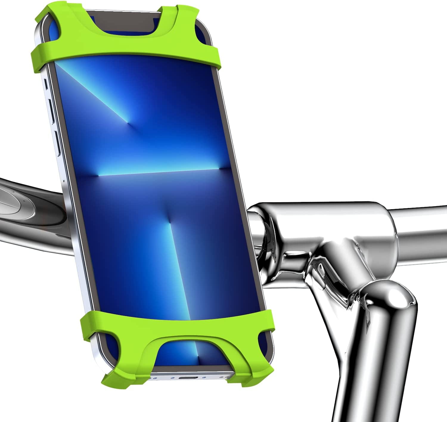 Bike Phone Holder for Cycle & Scooters, Silicone Mount for 4.7"-6.8 ...