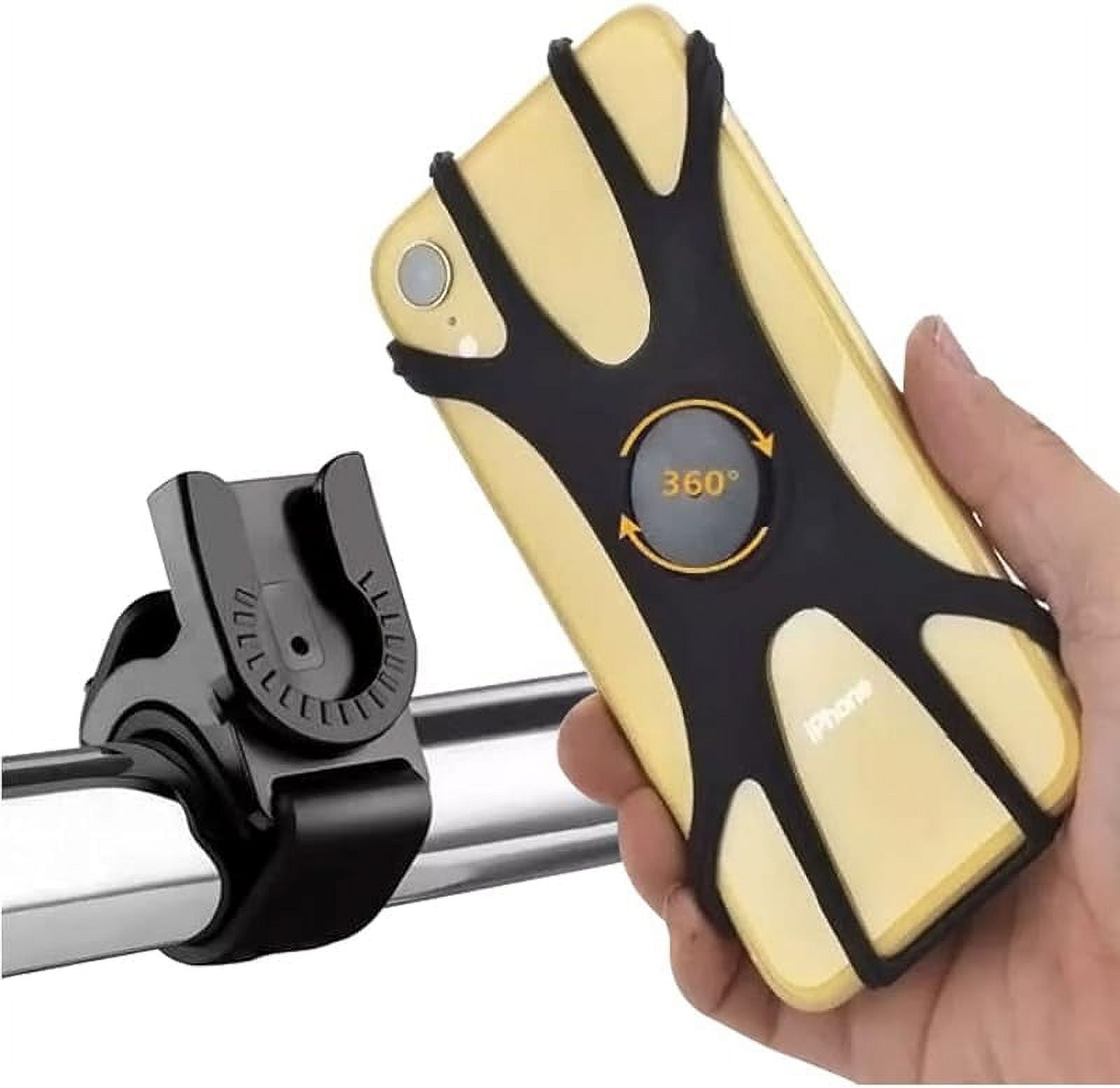 Bike Phone Mount,360°Rotation Detachable Handlebar of Motorcycle Phone ...