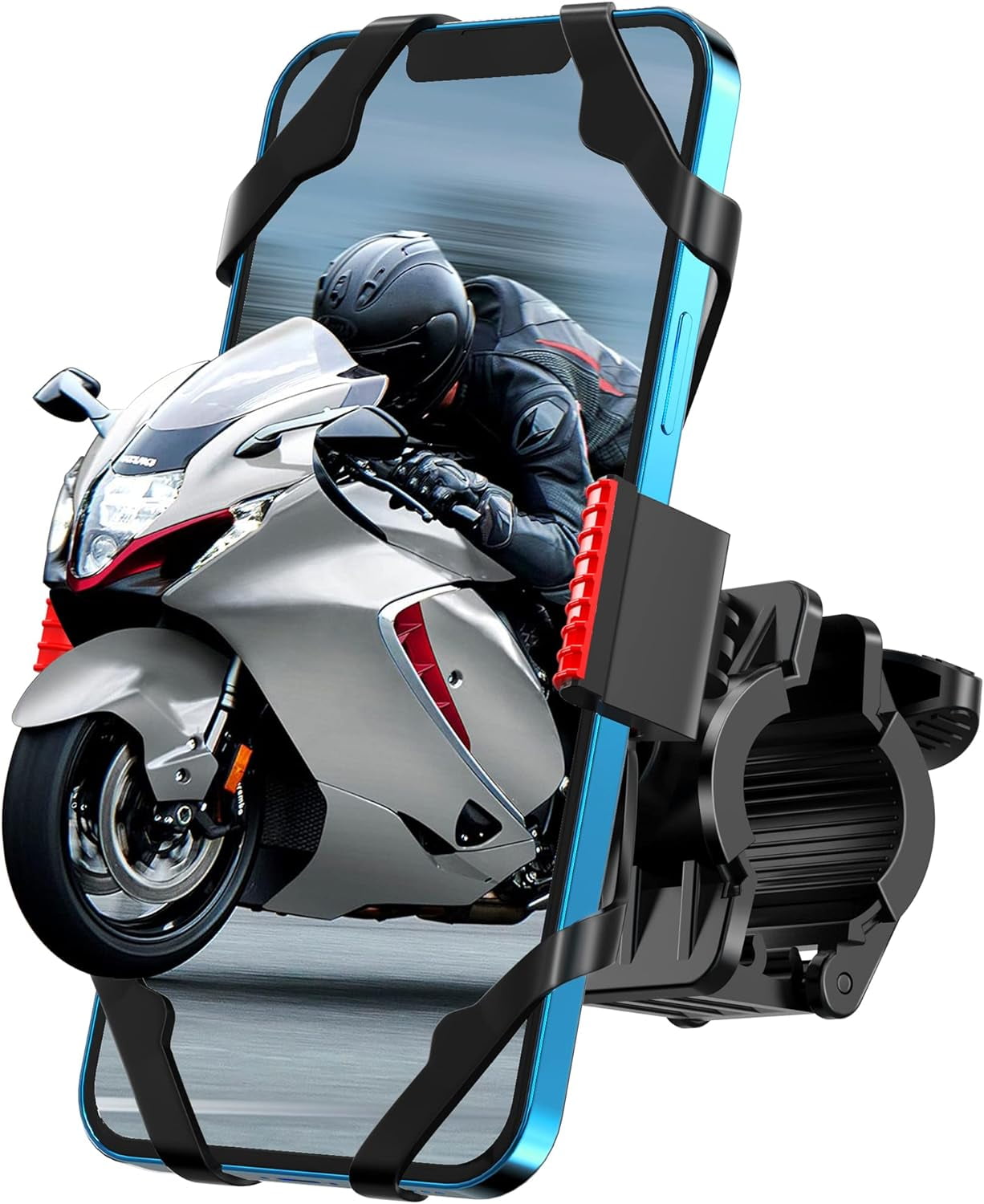 Bike Phone Mount Holder, Universal Cell Phone Bicycle & Motorcycle ...