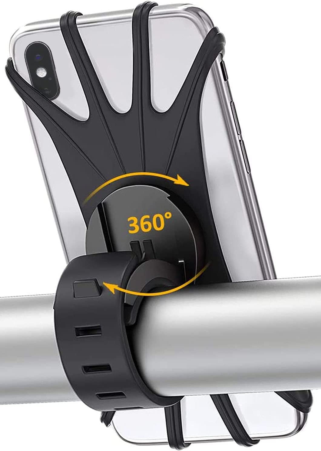 Bike Phone Mount, Motorcycle Handlebar Mount, 360° Rotation All ...