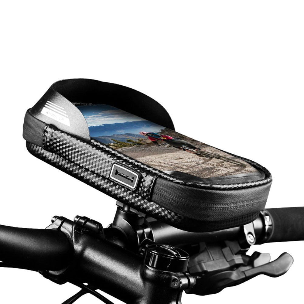 Bike Phone Mount Waterproof Bag 360Rotatable Bicycle Handlebar Touch ...