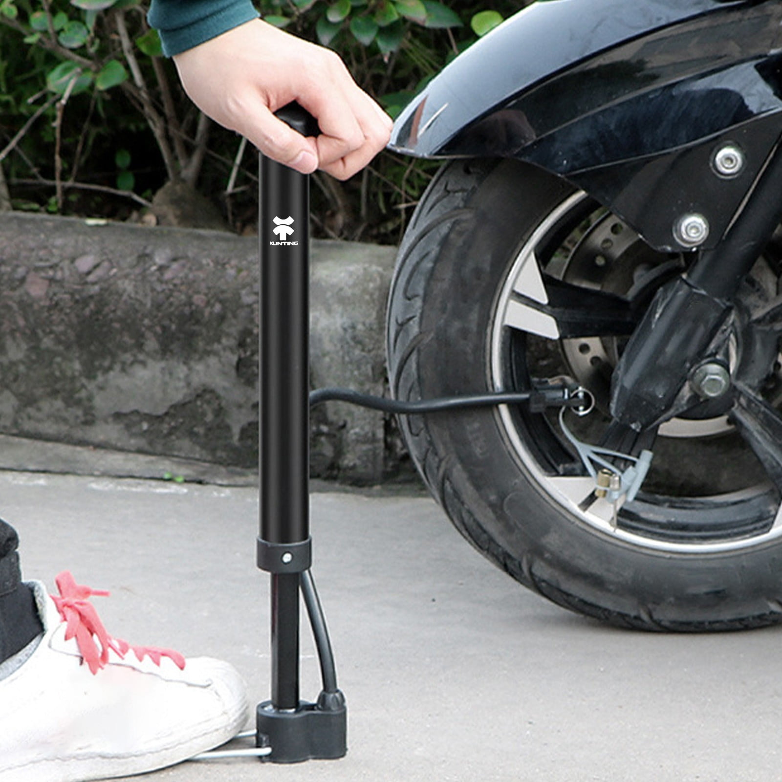 Bike Pump Portable Floor Pump | Presta, Schrader, British Valve ...