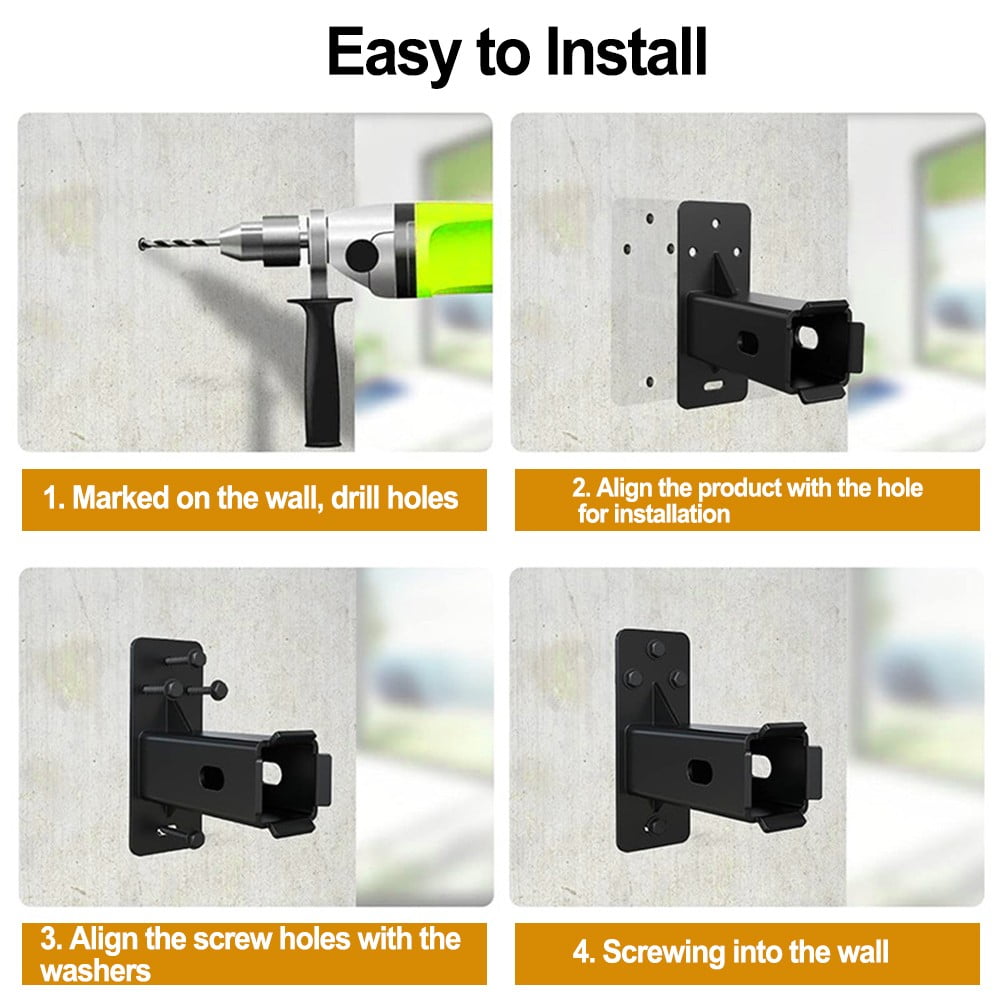 Bike Rack Cargo Carrier Bicycle Hitch Wall Mount Receiver Storage Hang ...