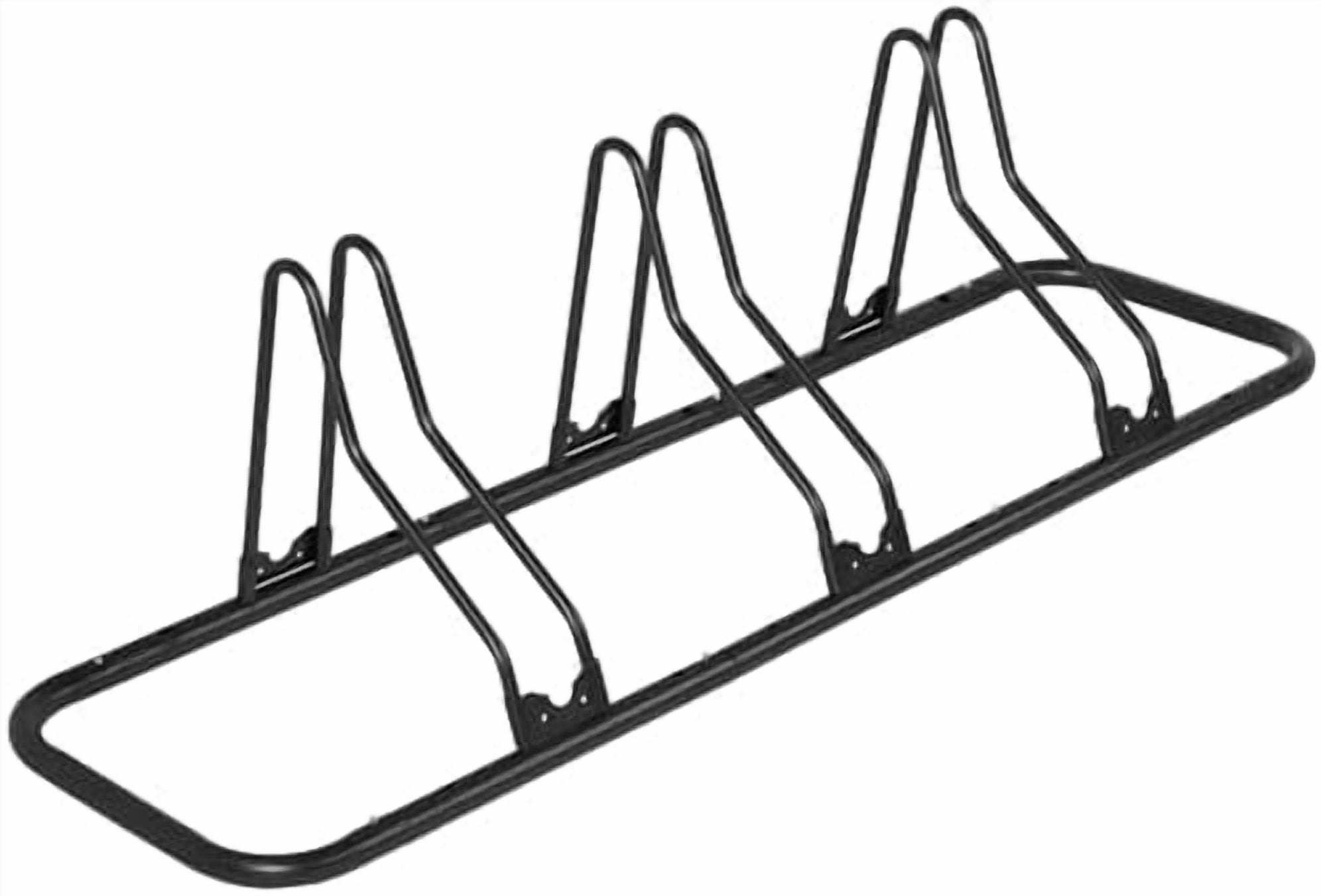 Bike Rack Floor Parking Bike Stand for up to 6 Bicycles | Indoor, Home ...