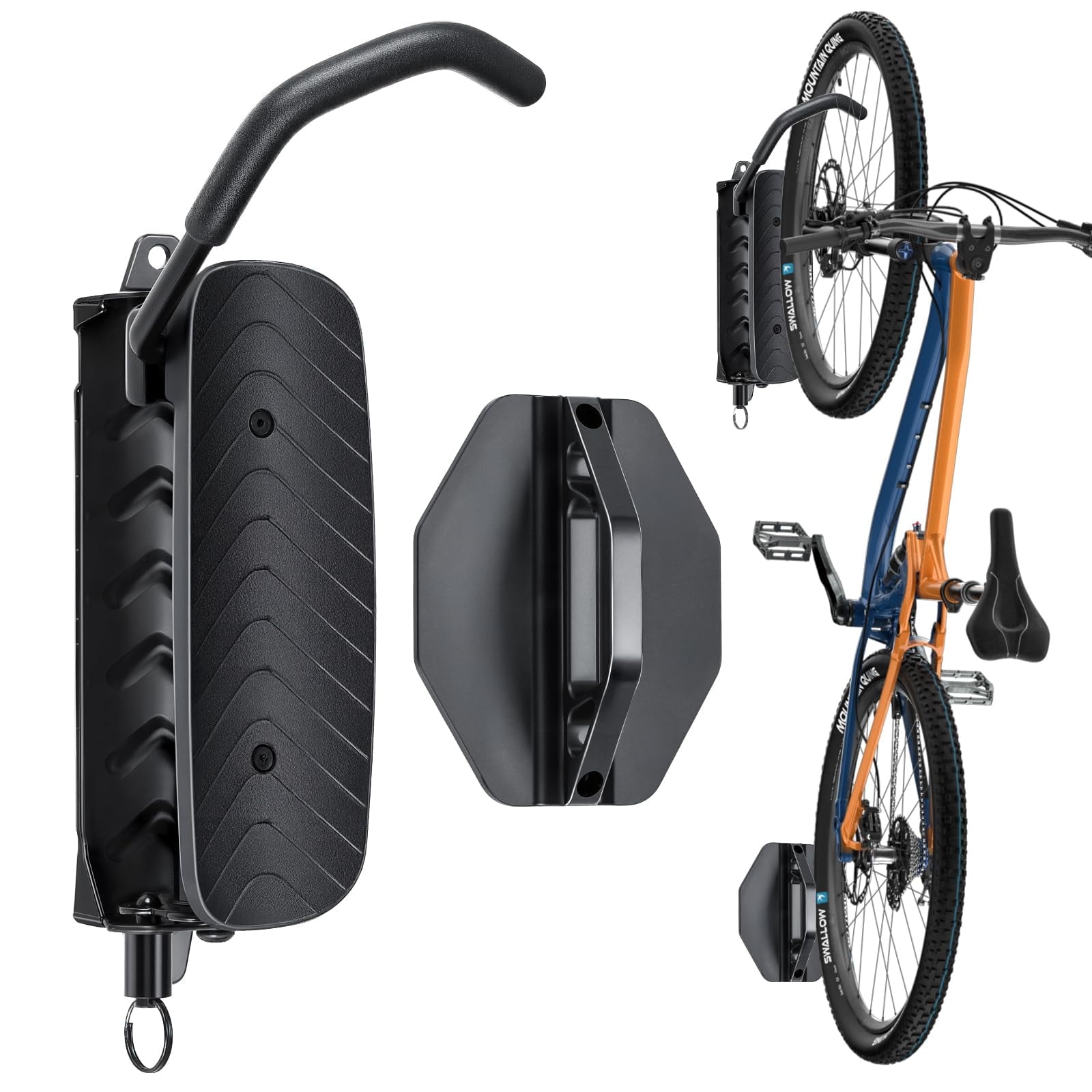Bike Rack Garage Wall Mount, 1 Pack Rotating Bike Hanger with 150 ...