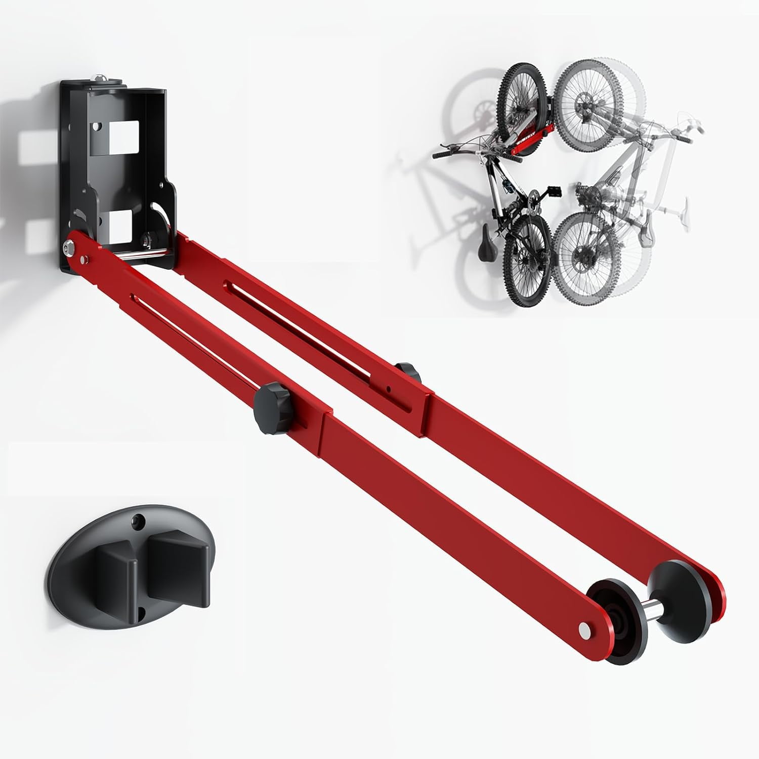 Bike Racks Swivel Bike Rack Bike Hangers for Garage Space-Saving Wall ...