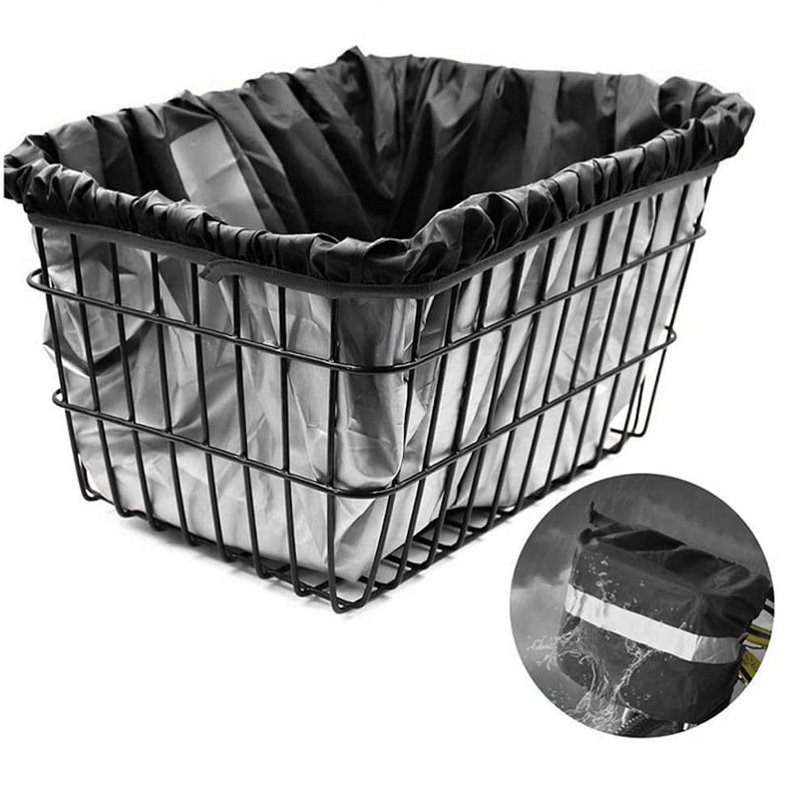 Bike Rainproof Cover Waterproof Bike Basket Liner with Reflective Strip ...