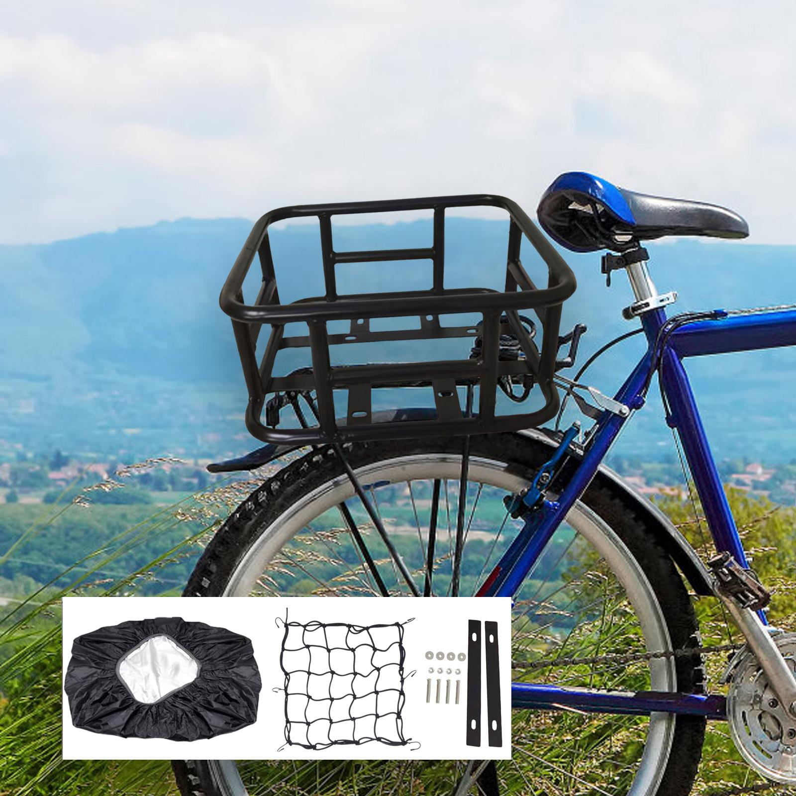 Bike Rear Basket Bike Rear Rack Freight Touring Carrier, Luggage Rack ...