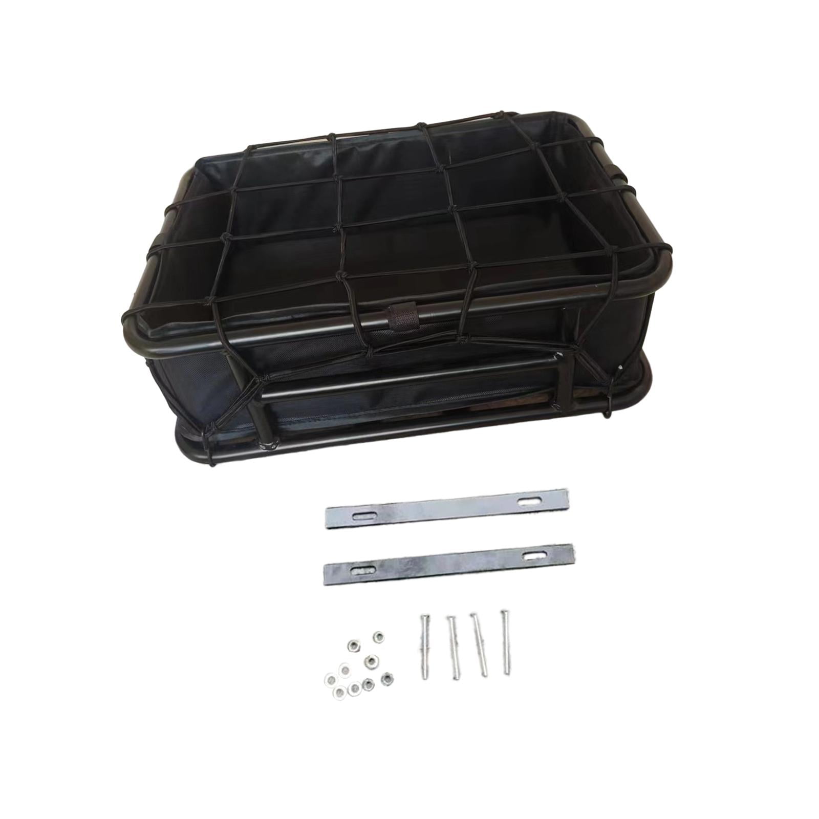 Bike Rear Basket Mount Trunk Pannier Lightweight Portable Durable ...