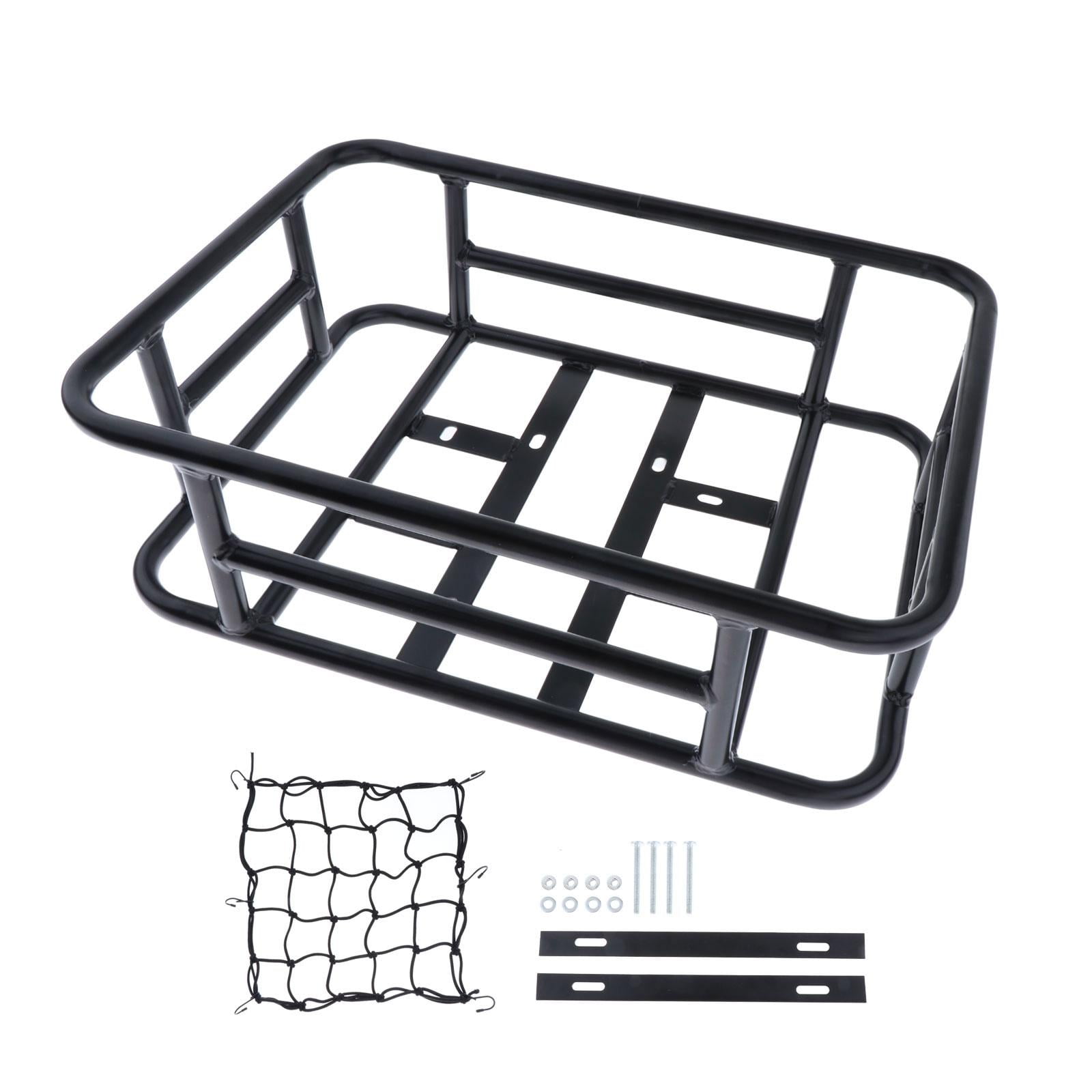 Bike Rear Basket Rear Basket Iron Luggage Package Rack Detachable Bike ...