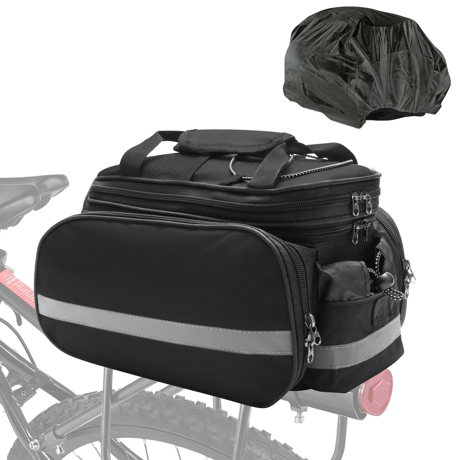 Bike Rear Rack Bag Bicycle Trunk Bag 20L Capacity Water Resistant ...