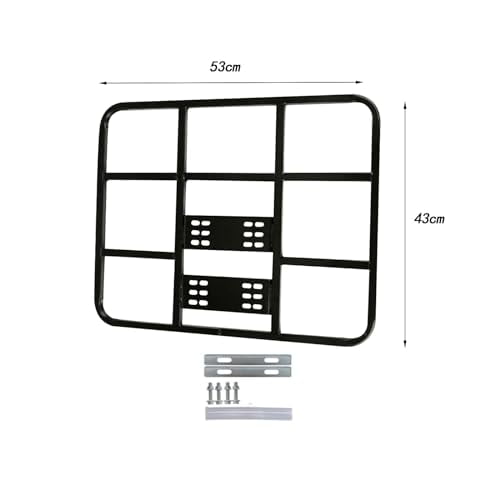 Bike Rear Rack Cargo Carrier Easy to Install Pannier Rack Grocery Bag ...