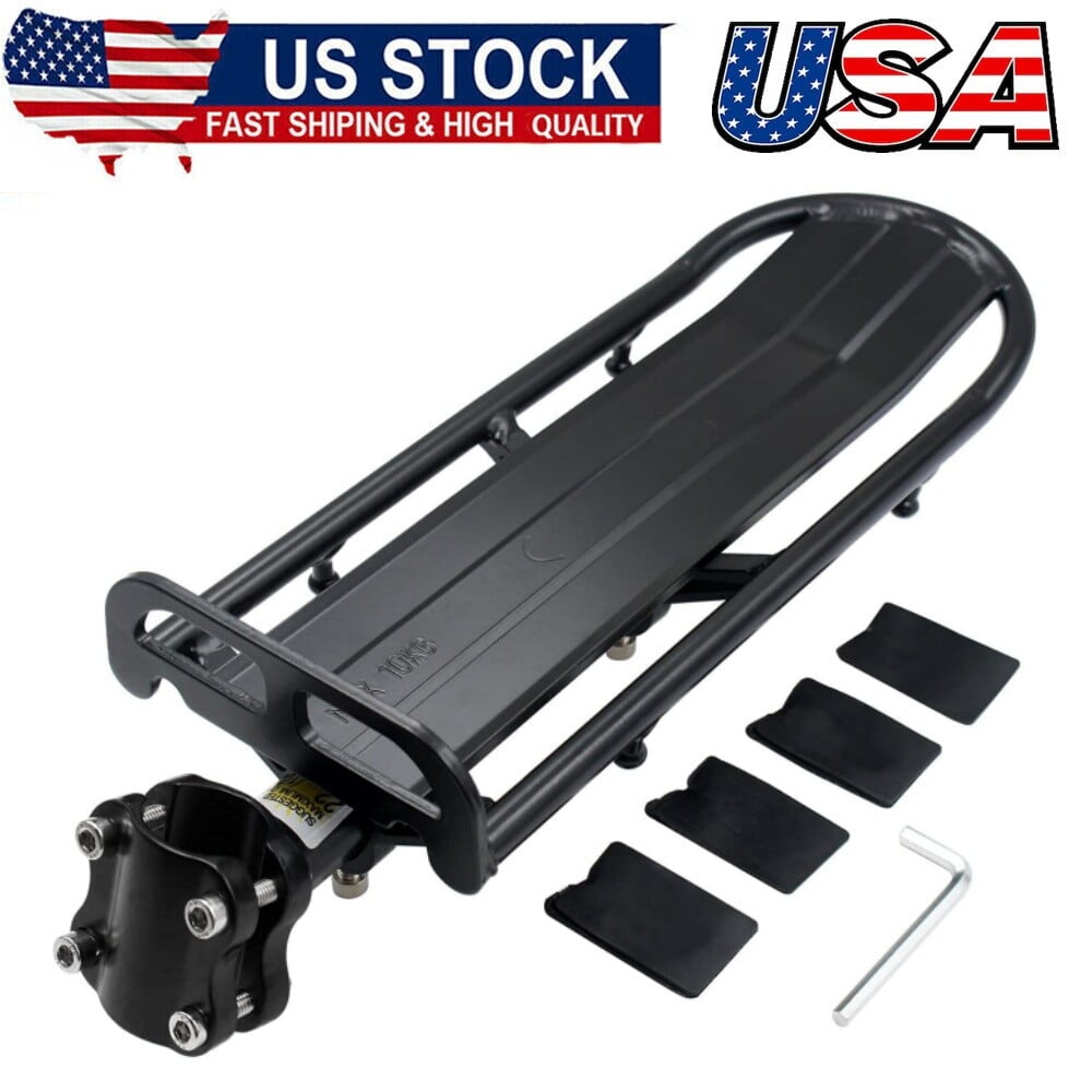 Bike Rear Rack Retractable Aluminum Alloy Bicycle Cargo Rack Mount ...