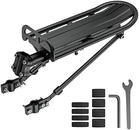 Bike Rear Rack Retractable Aluminum Alloy Bicycle Cargo Rack Mount ...