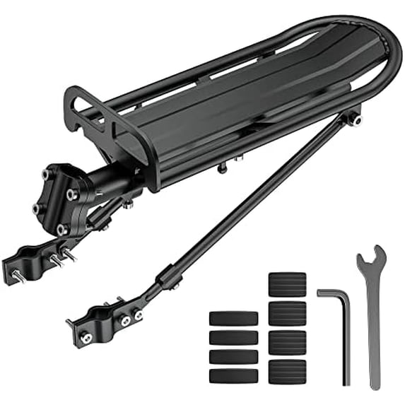 Bike Rear Rack Retractable Aluminum Alloy Bicycle Cargo Rack Mount ...