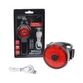 Bike Rear Safety Light USB Rechargeable Waterproof LED Taillight with 3 ...