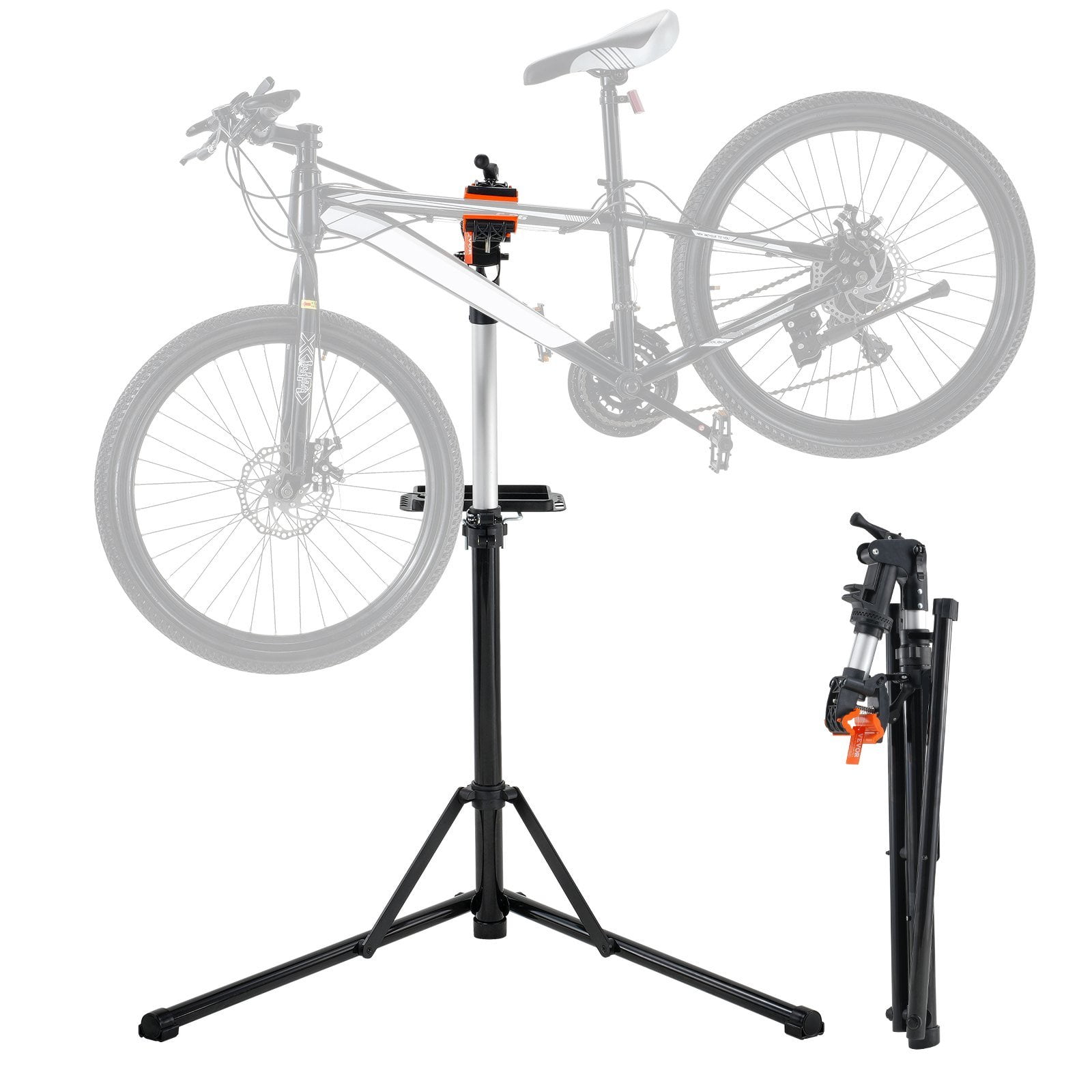 Bike Repair Stand, 66 lbs Heavy-duty Aluminum Bicycle Repair Stand, Adjustable Height Bike ...