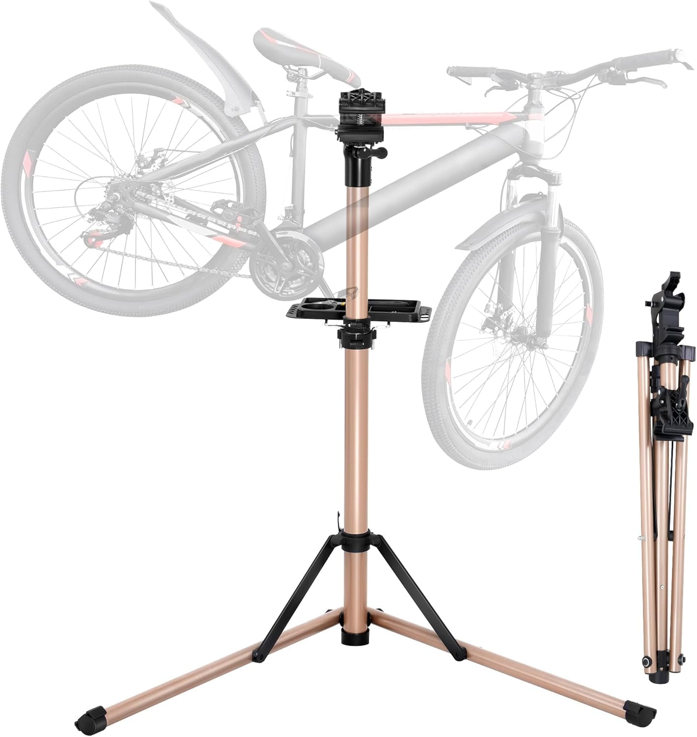 Bike Repair Stand, Lightweight, Portable Aluminum bike work stand, Supports up to 110 lbs, for E ...