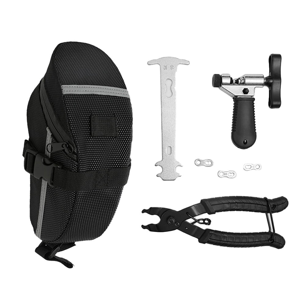 Bike Repair Tools Kit Pump Tire Patch Multi-Functional Wrench Bike Tool ...