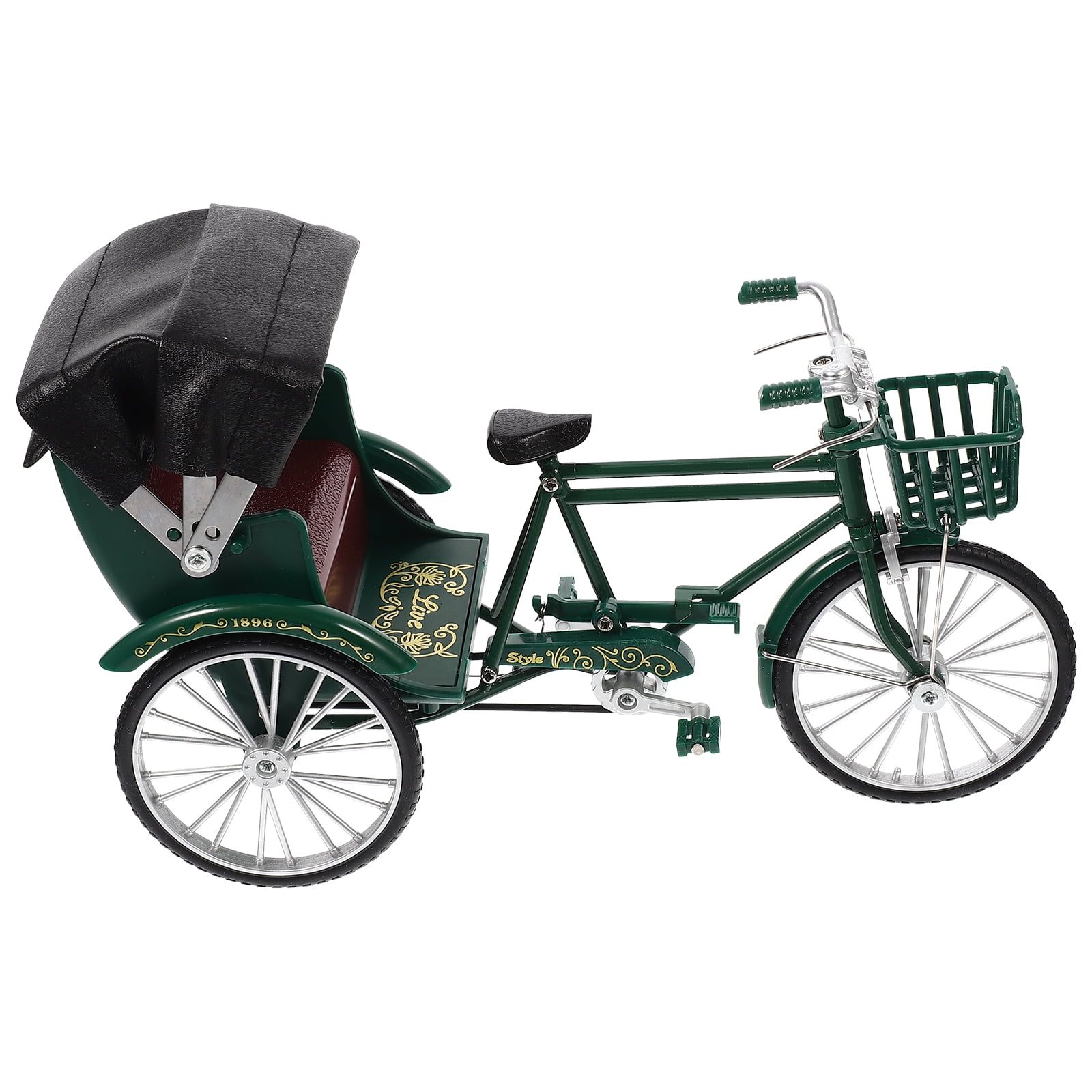 Bike Rickshaw Model Vintage Table Model Car Decorations Desktop ...