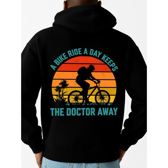 Bike Ride Away hoodies funny humor men's sweatshirts black Cool Hoodies ...