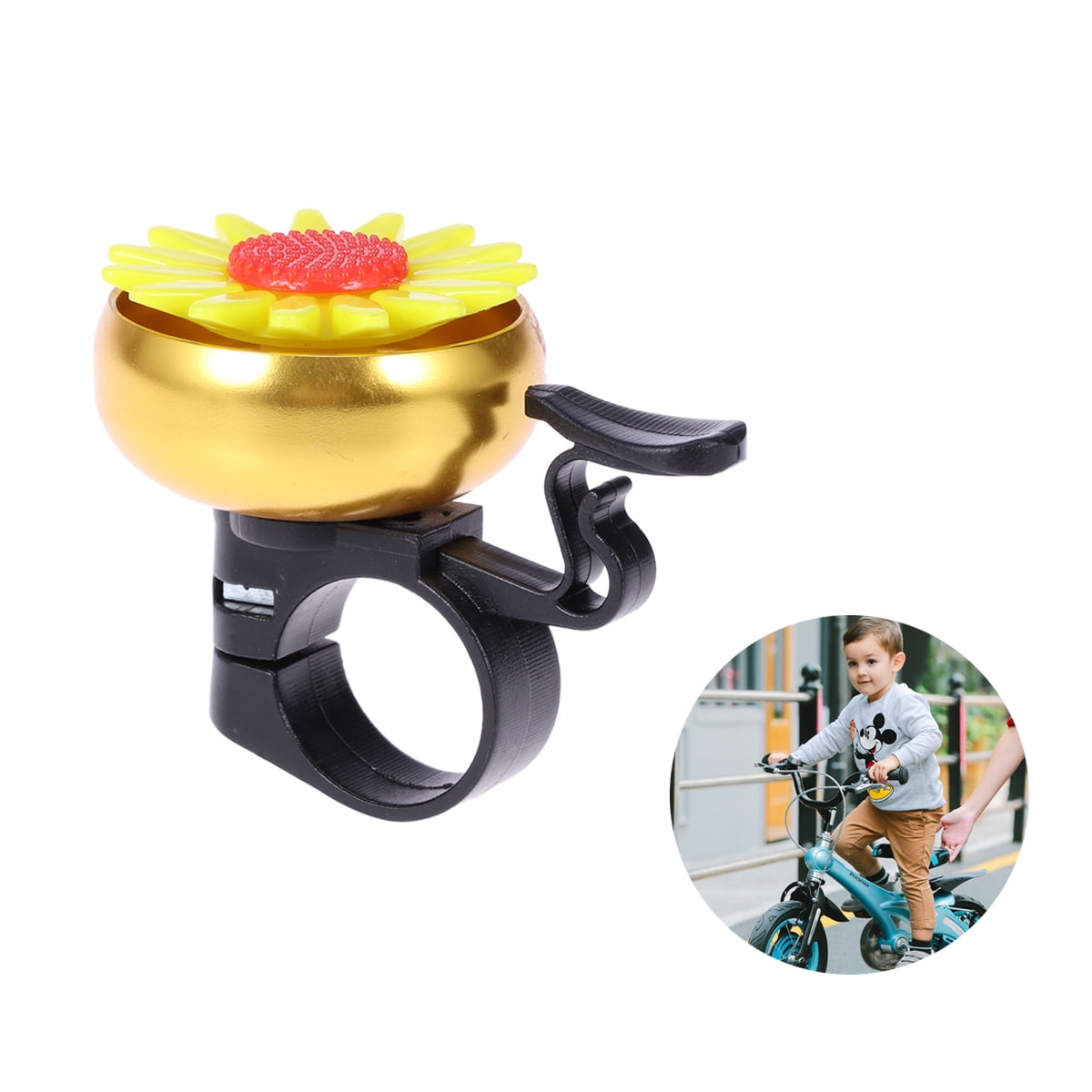 Bike Ring Bell Lightweight Bike Bell Child 5.00X5.00X2.20CM Golden - Walmart.com