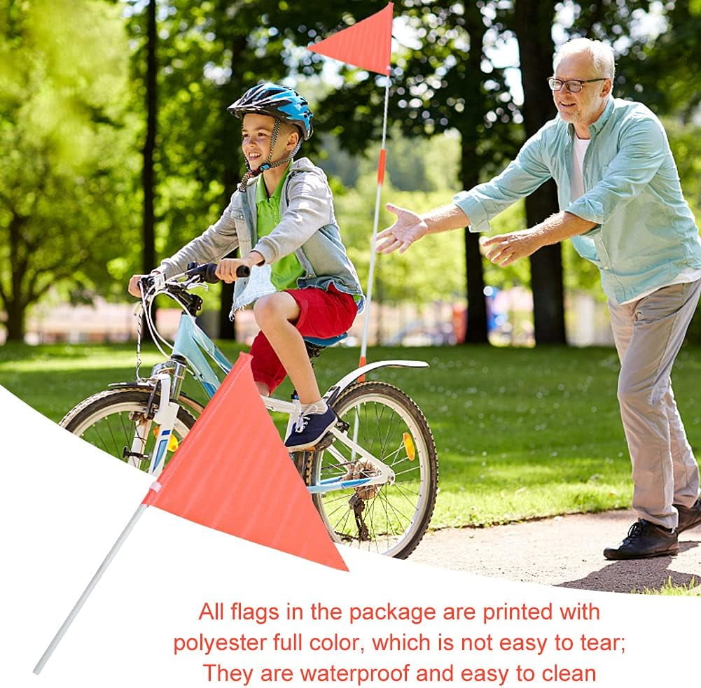 Bike Safety Flag Kid Bike Trailer,Bicycle Flag With Fiberglass Pole ...