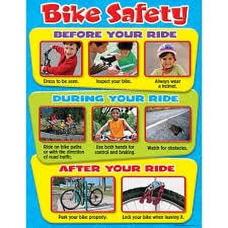 Bike Safety Learning Chart 17x22 [T38236] - Walmart.com