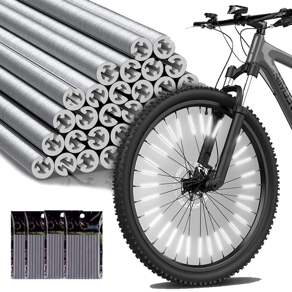 Bike Safety Upgrade, Enhanced Visibility Reflective Spoke Skins, Quick ...