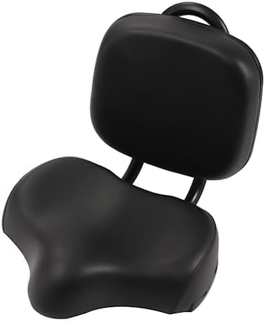 Bike Seat with Backrest,Universal Backrest Saddle, Comfortable Wider 11 ...