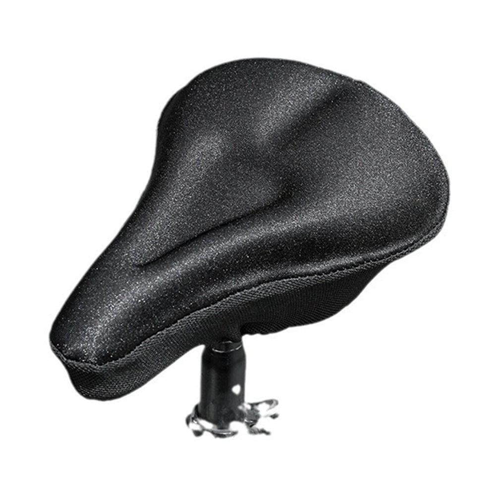Bike Seat Cover Padded Wide Gel Soft Pad Exercise Bike Seat Cushion Wide Foam Bicycle Seat ...