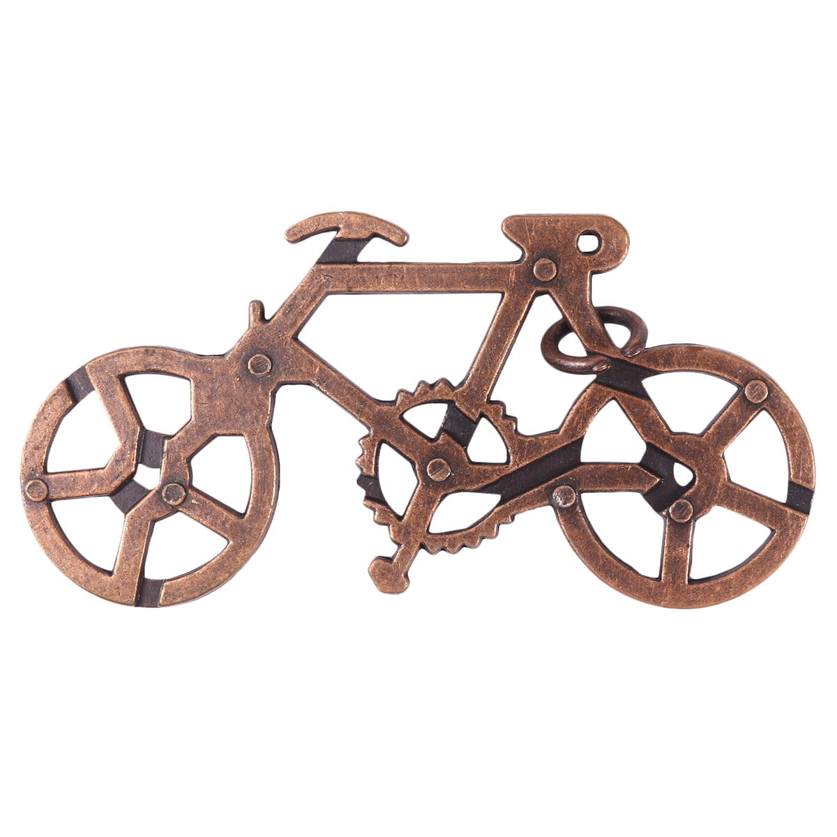 Bike Shaped Lock IQ EQ Educational Toy Intelligence Funny Kids Vintage ...