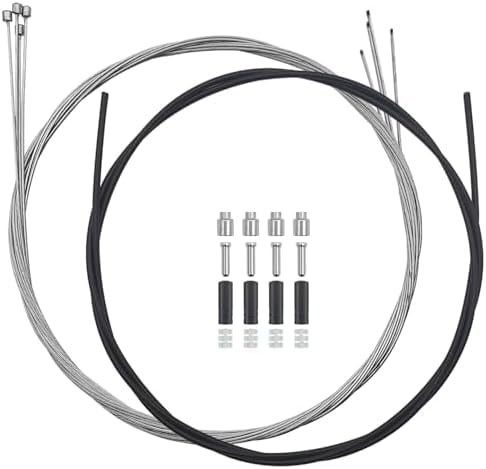 Bike Shift Cable Kit, 4 Pcs Derailleur Cable Shift Cable and A 2M Bike ...