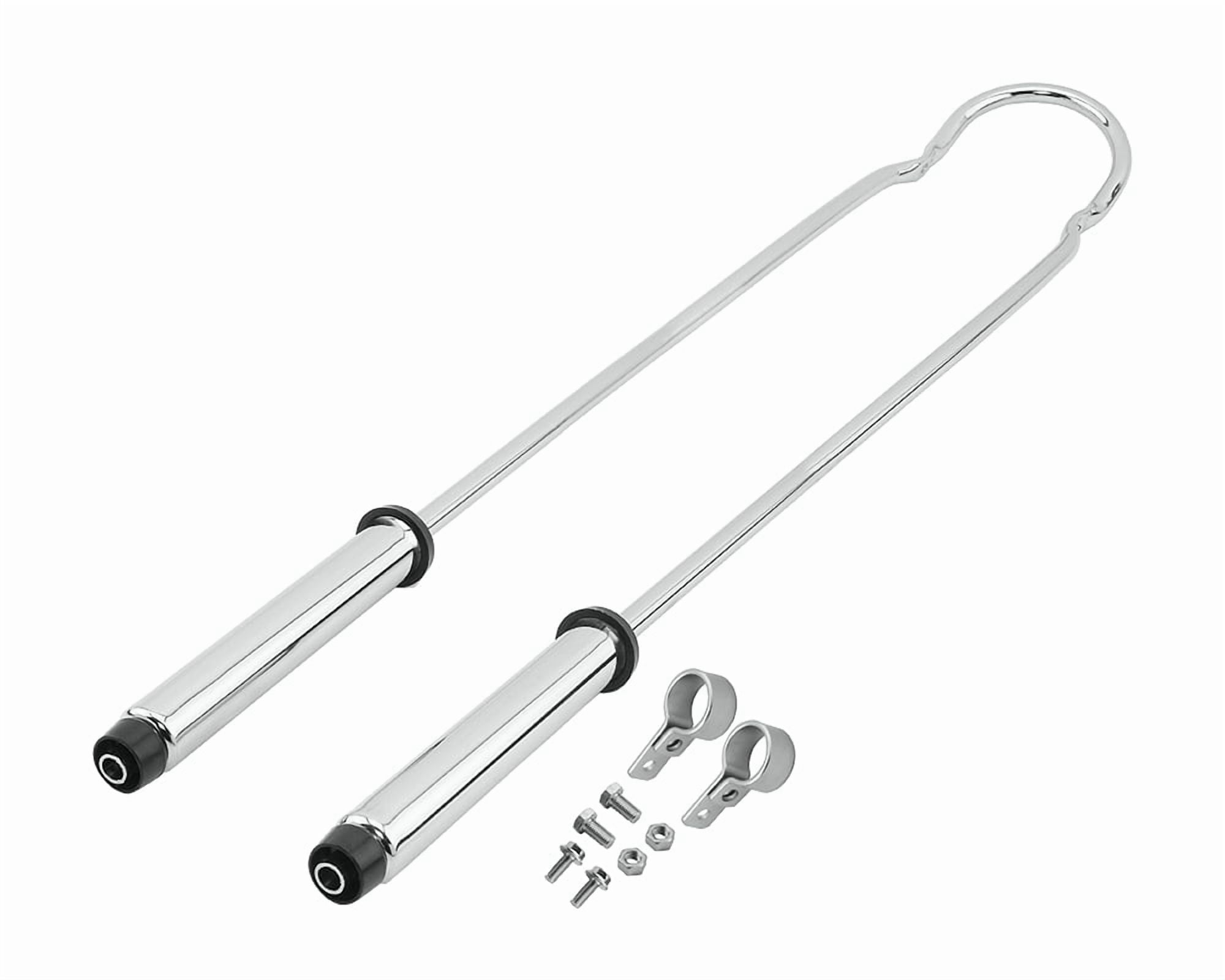 Bike Sissy Bar W/Shock 34 Chrome. - Walmart.com