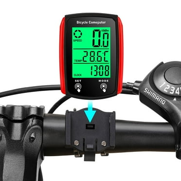 Bike Computer Wired Bicycle Odometer Speedometer Waterproof Stopwatch ...