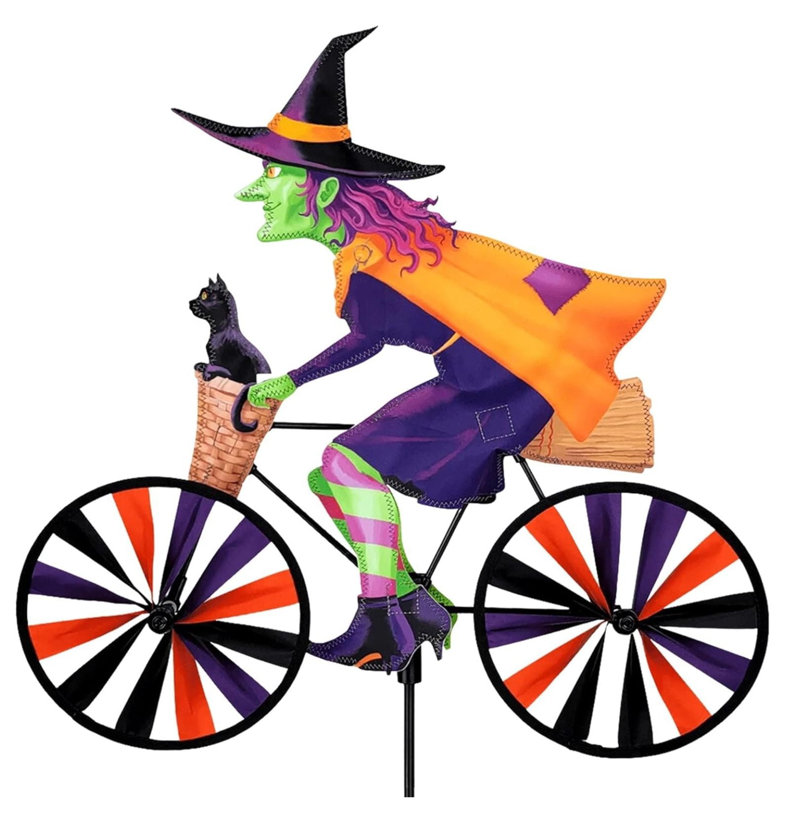 Bike Spinner 20" – Spooky Design, Weather-Resistant Outdoor Decor ...