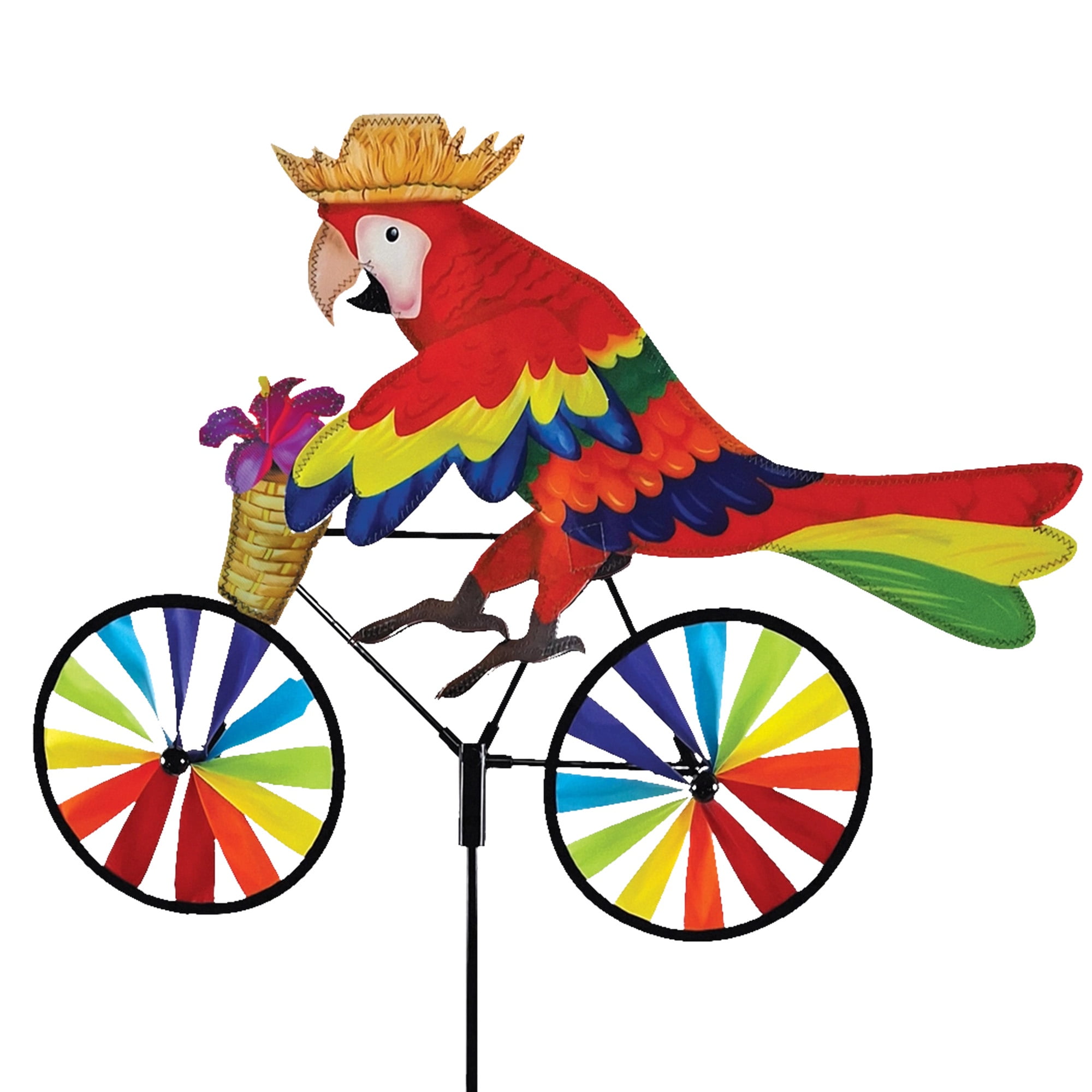 Bike Spinner Parrot 20" – Colorful Tropical Bird Design, Weather ...