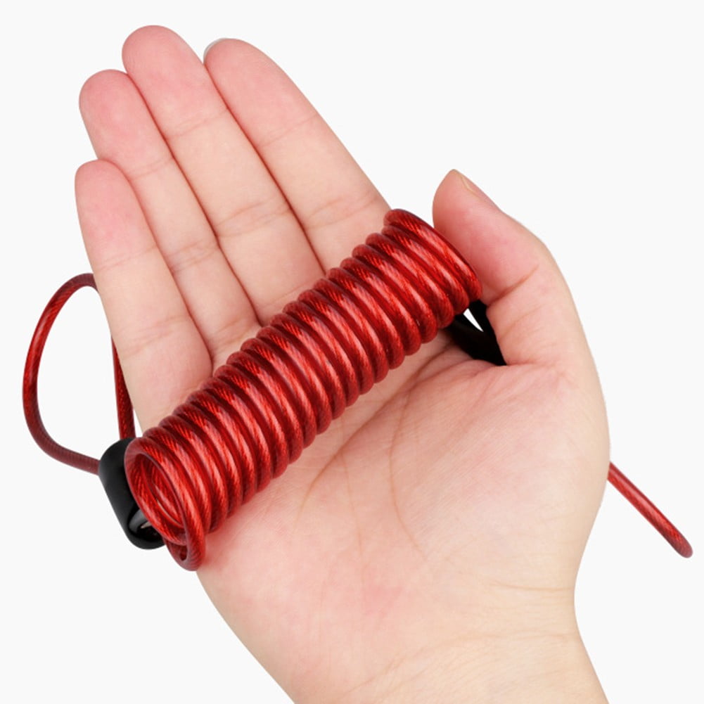 Bike Spring Rope Theft Disc Brake Lock Cable Motorcycle Helmet Wire ...