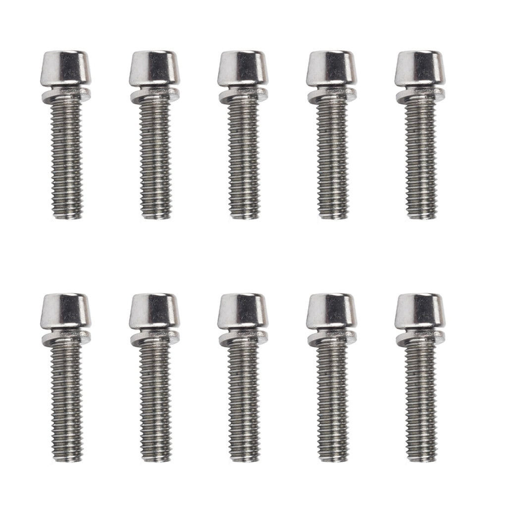 Bike Stem Screw Bolts with Spacer Bike Disc Brake Caliper Bolts Bike ...