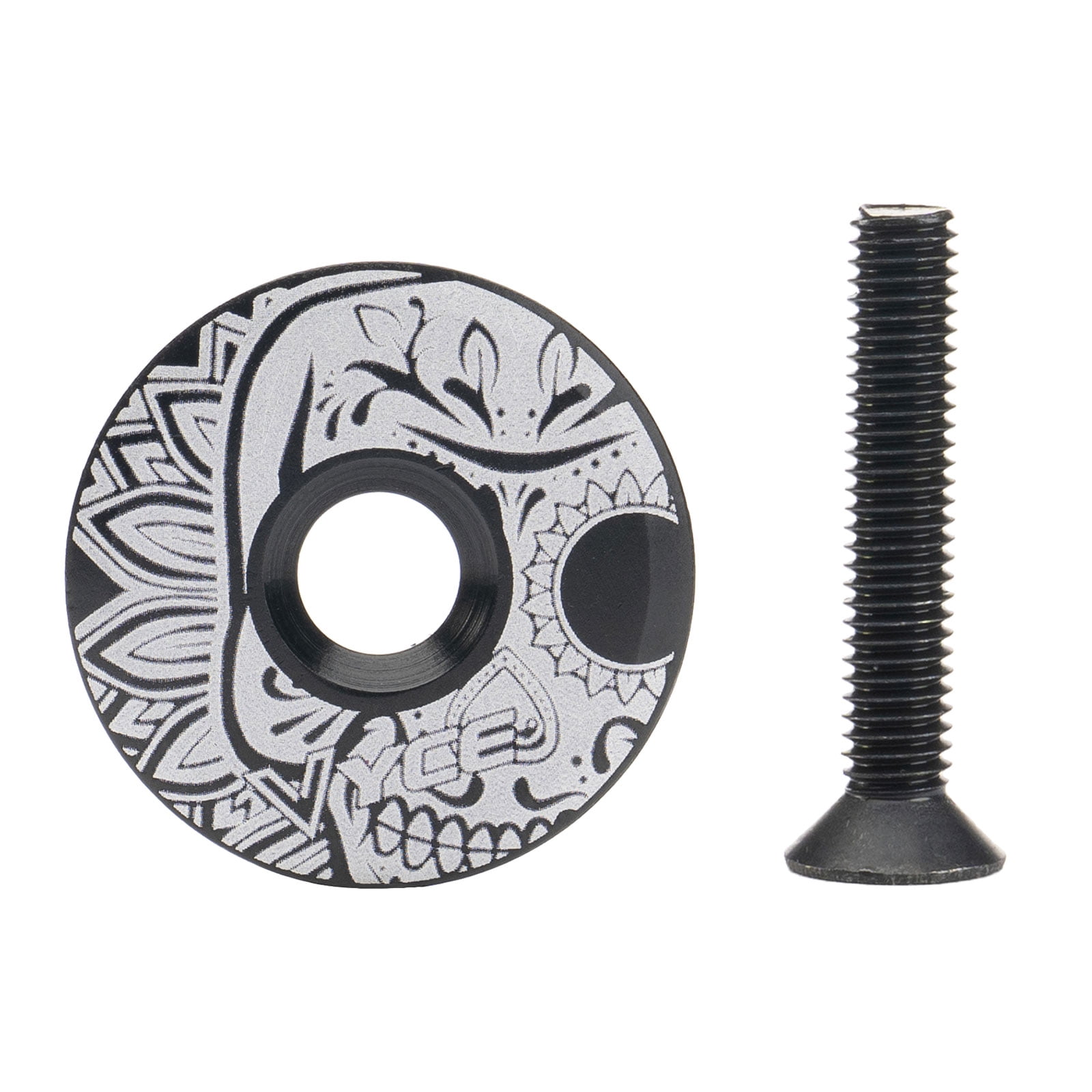 Bike Stem Top Cap Aluminum Alloy Headset Top Cap 31.7mm Diameter with ...