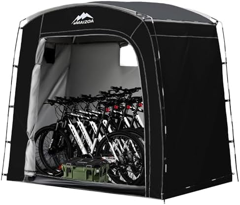 Bike Storage Shed Tent, 83 * 32 * 73 in Outdoor Portable Storage Tent, Made of 210D Oxford Cloth ...