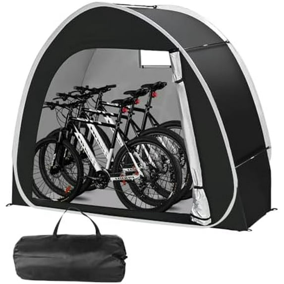 Bike Storage Shed Tent,Automatic pop-up Tent,Outdoor Portable Bicycle ...