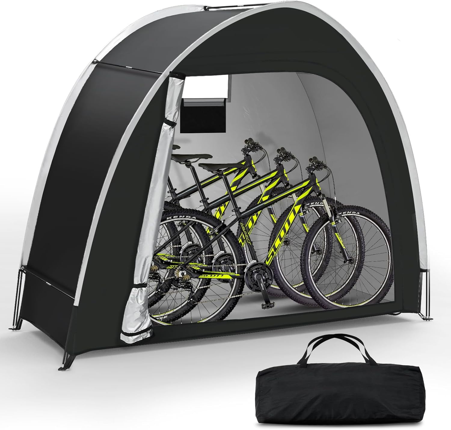 Bike Storage Shed Tent, Portable Bicycle Storage Sheds with 210D Oxford ...