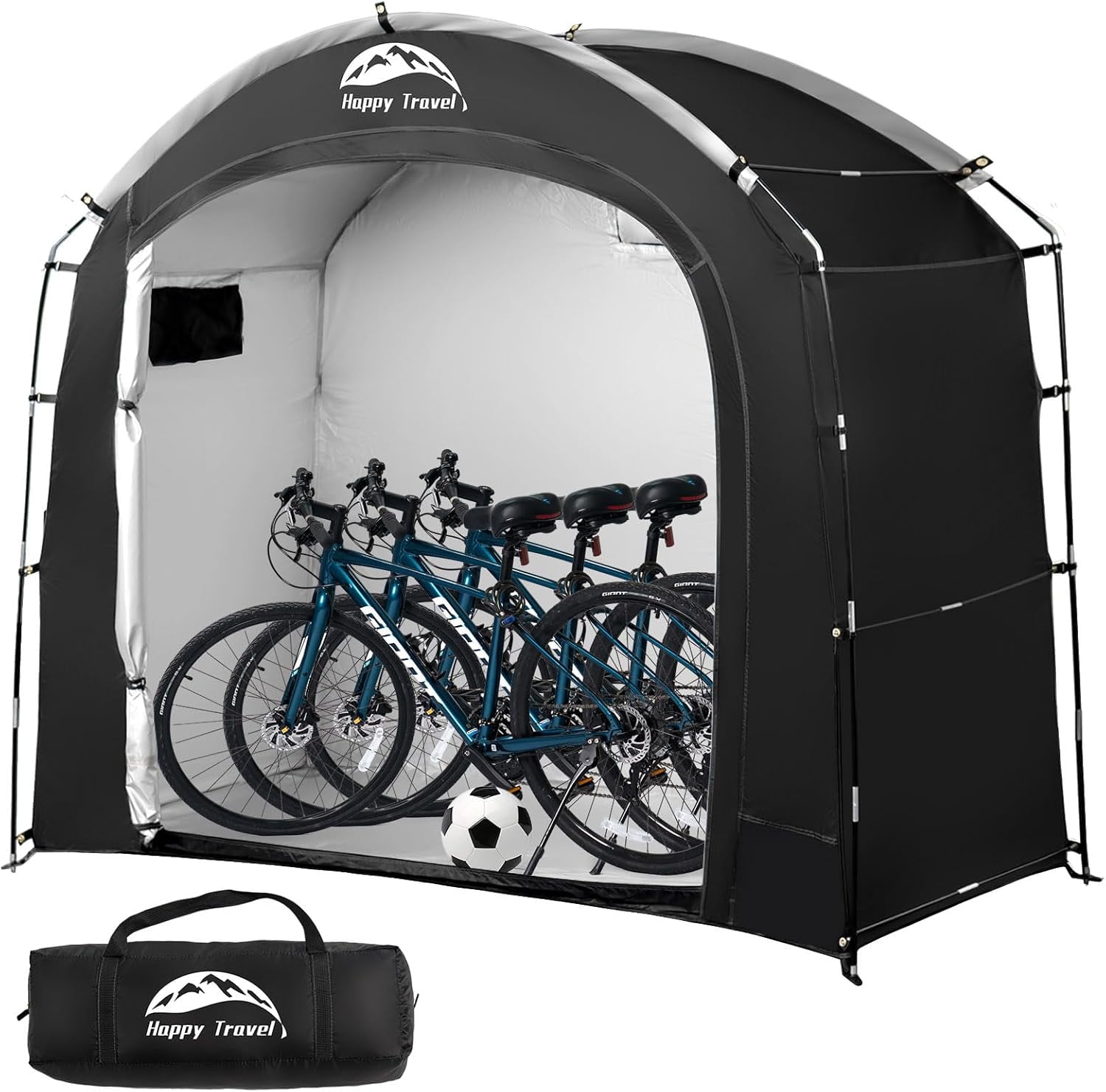 Bike Storage Shed Tent, Waterproof Portable Bicycle Cover with 30% More ...