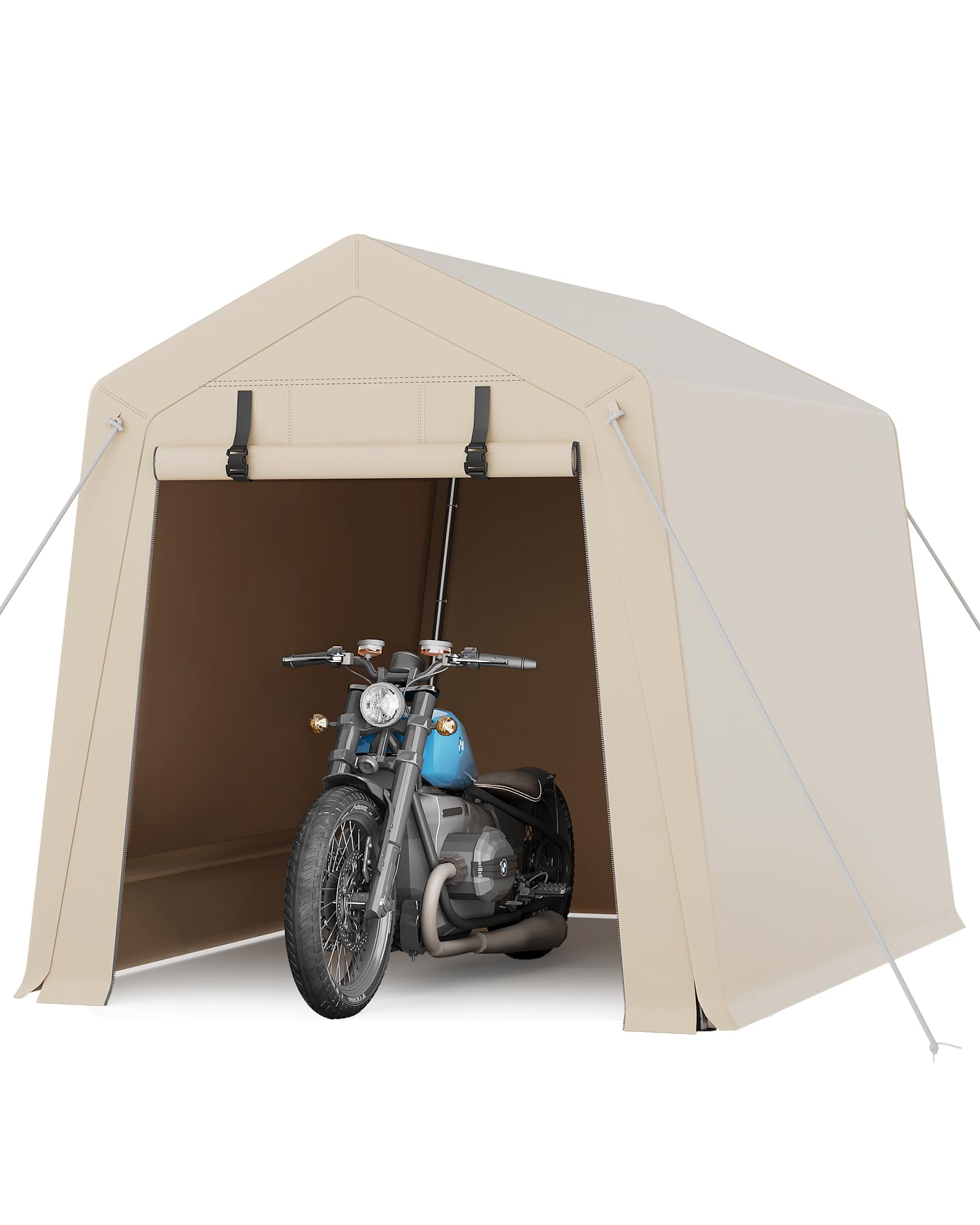 Bike Storage Tent Shed,6x8 FT Outdoor Storage Shed,Portable Outdoor ...