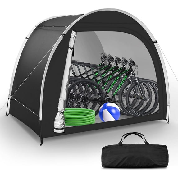 Bike Storage Tent Sheds - Outdoor Storage Waterproof, Upgraded 6.56x4 ...