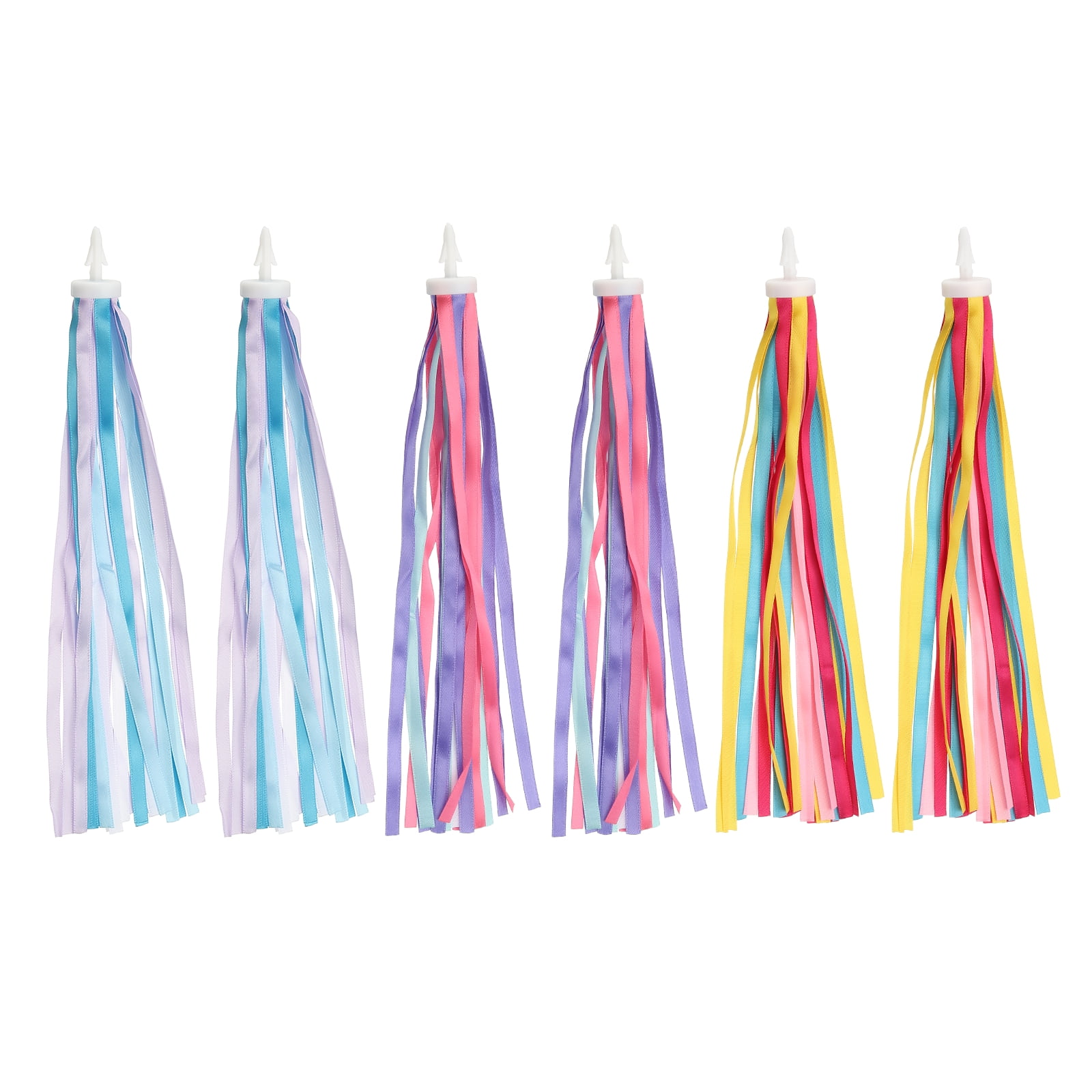 Uxcell Bike Streamers, Colorful Scooter Handlebar Tassels Grips Ribbon ...