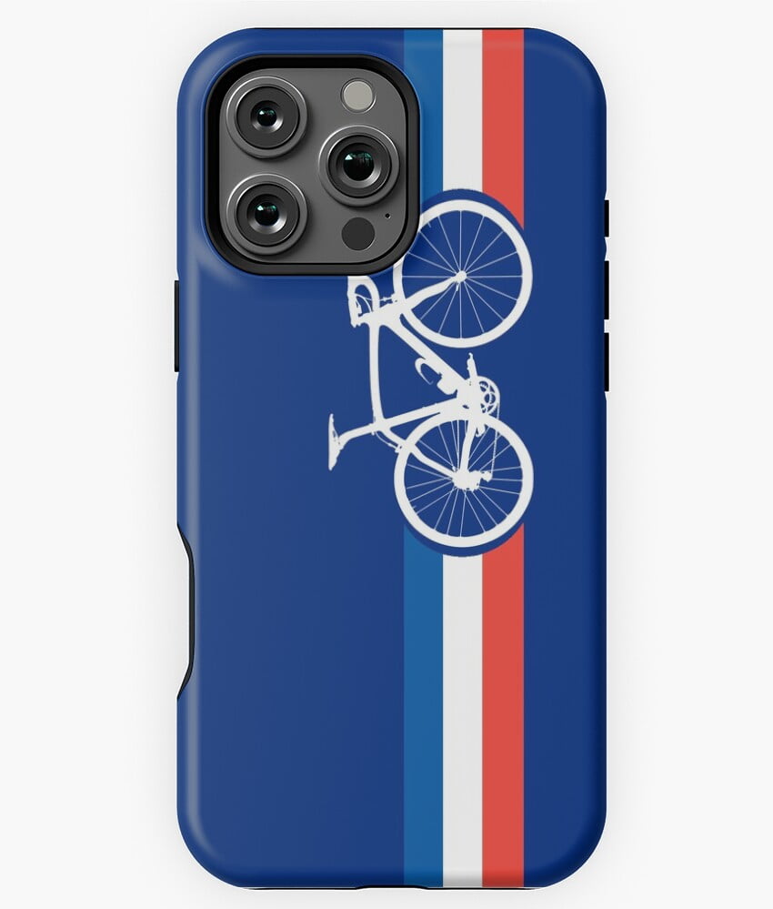 Bike Stripes French National Road Race Phone Case for iPhone 16 15 14 ...
