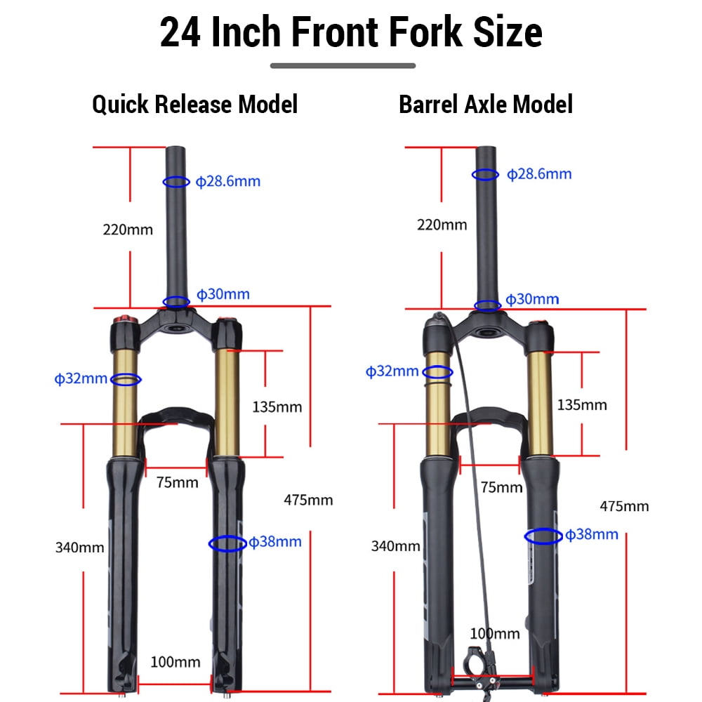 Bike Suspension Forks,Inch Mtb Fat Bike Suspension - Alloy Quick Axle ...