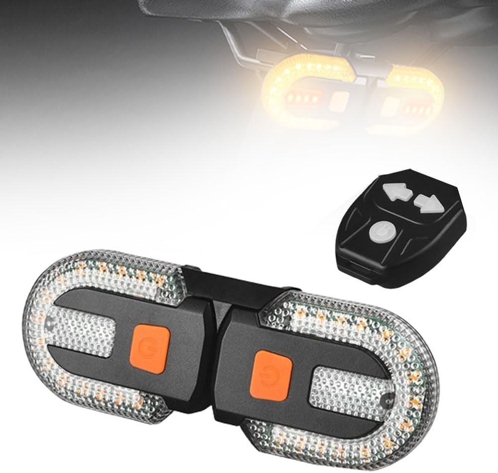 Bike Tail Light with Turn Signal, 2025 Upgrade Wireless Remote Control ...